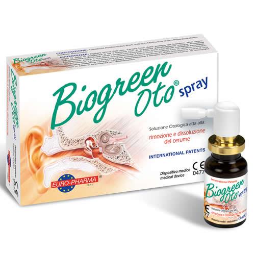 SOLUZIONE OTOLOGICA BIOGREEN OTO SPRAY RIMOZIONE E DISSOLUZIONE CERUME ...